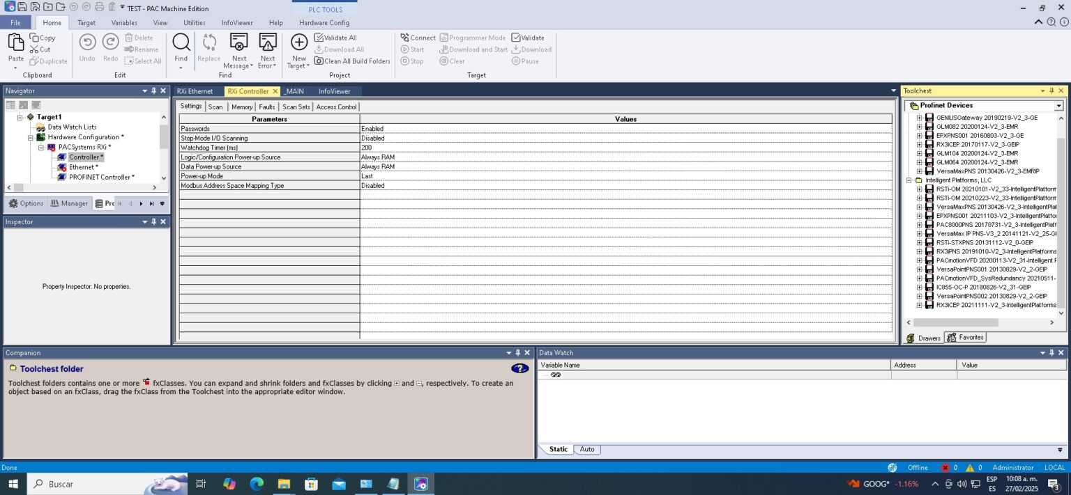 PAC MACHINE EDITION V10 – AUTOMATIZACION Y CONTROL